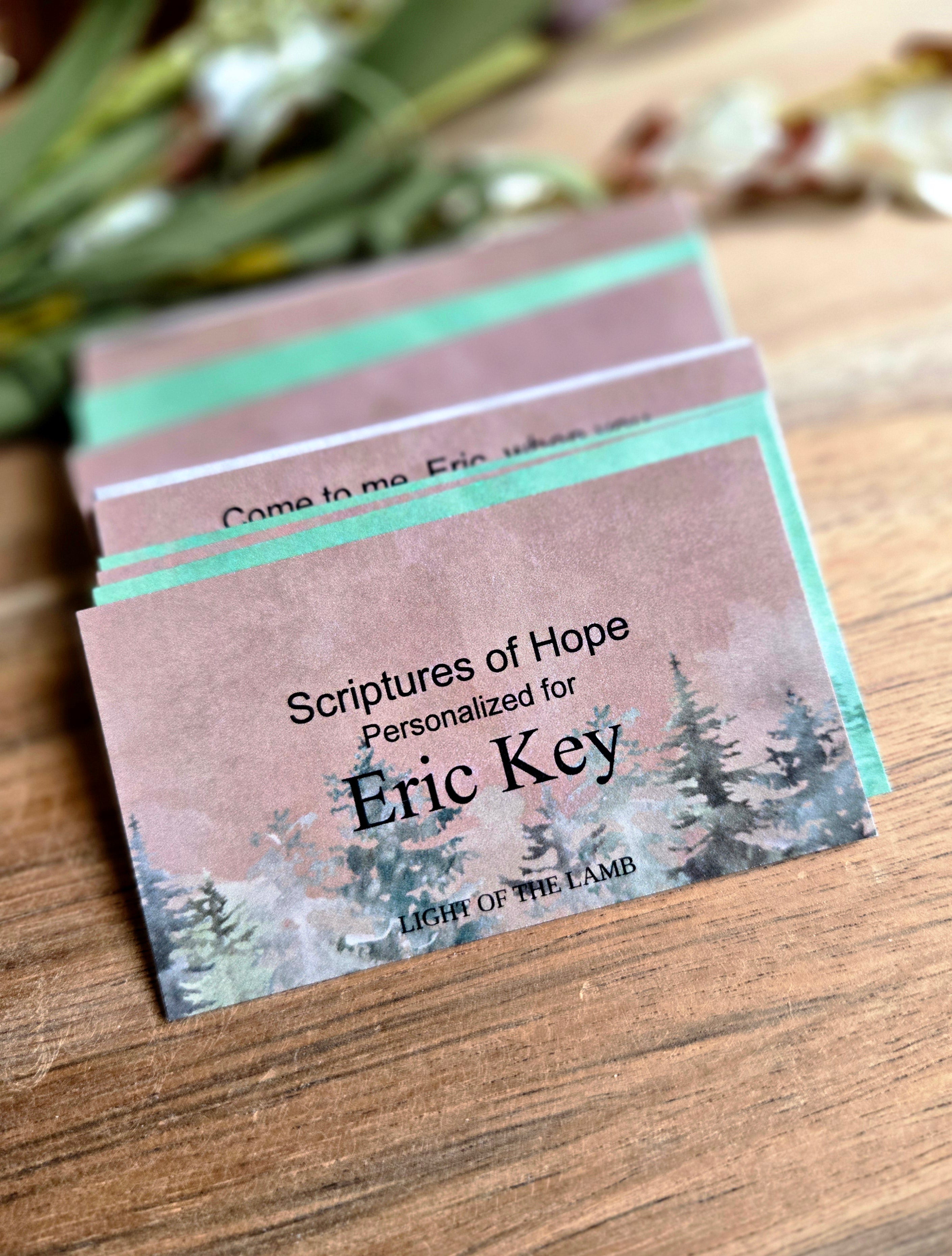 Woodland Personalized Scripture Cards – Light of The Lamb